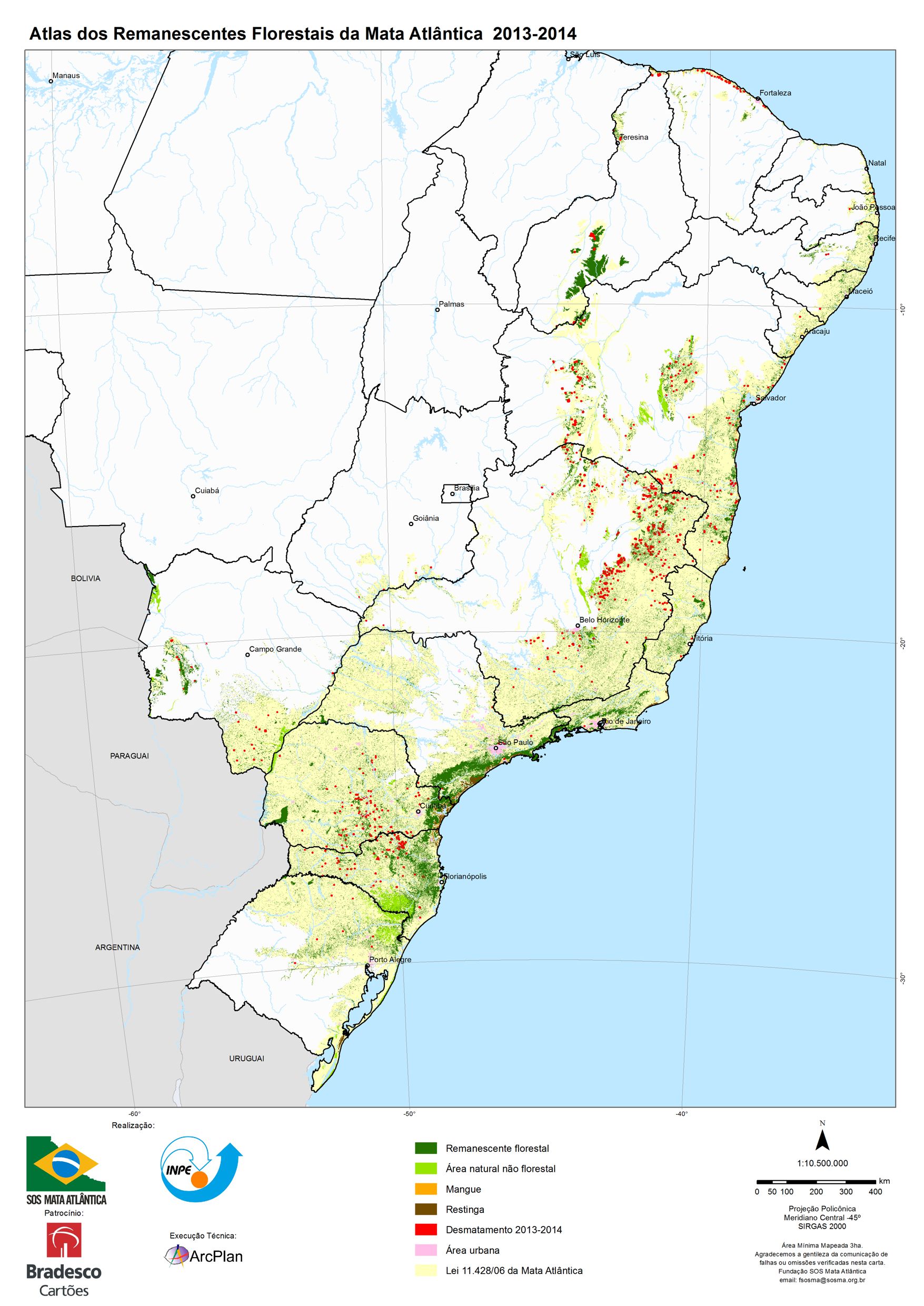 Fundação divulga novos dados sobre a situação da Mata Atlântica | SOS ...